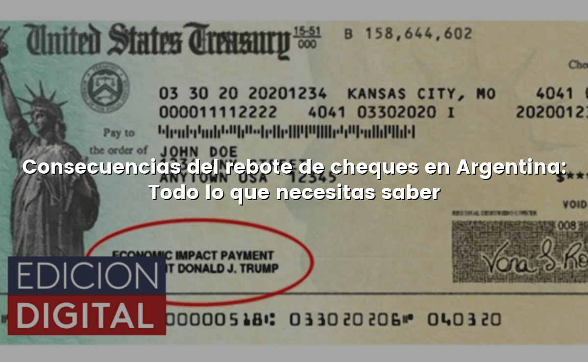 Consecuencias del rebote de cheques en Argentina: Todo lo que necesitas ...